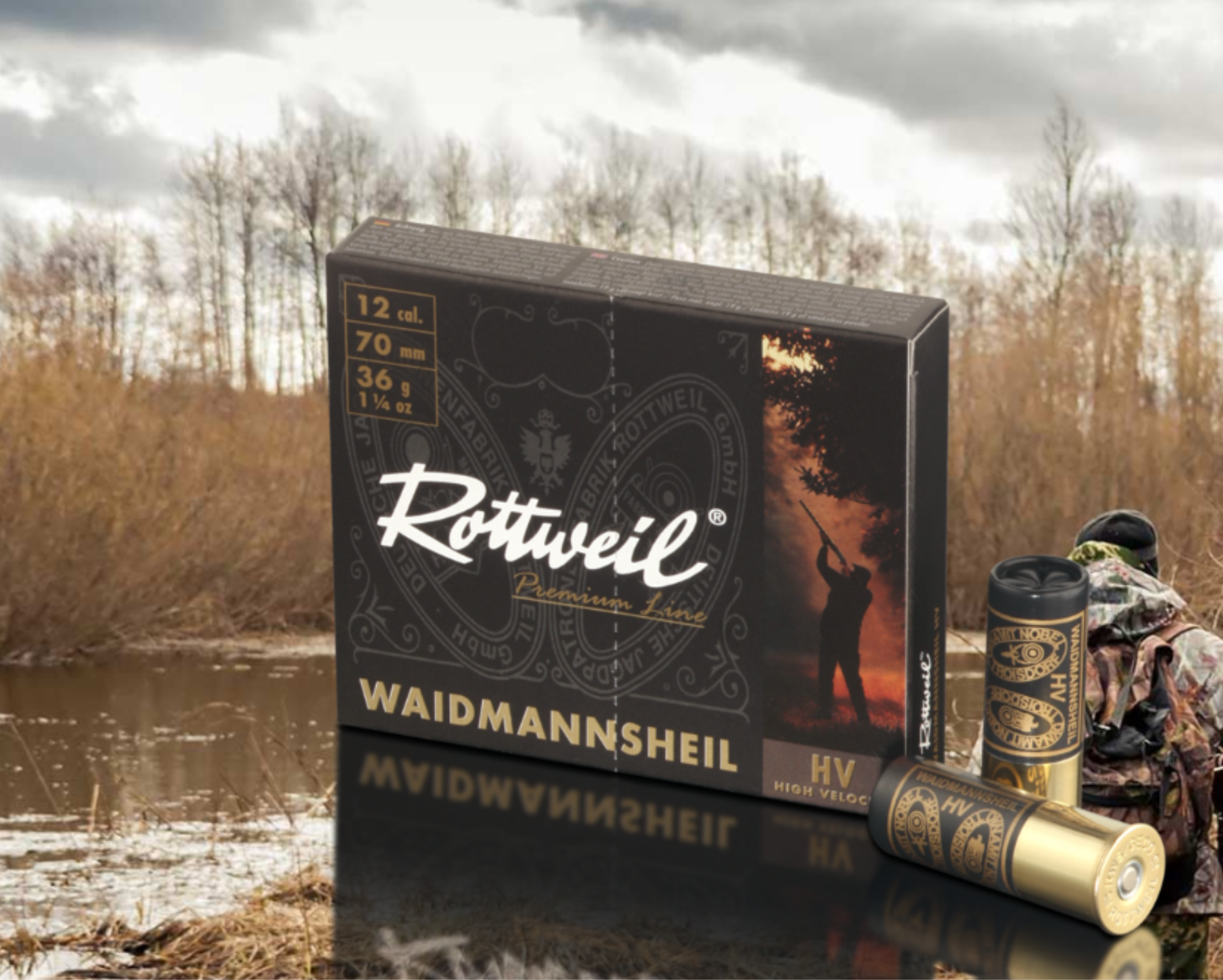 Φυσίγγια Σκάγια 36G Rottweil Waidmannsheil HV 12/70 10τεμ - Beretta Hellas